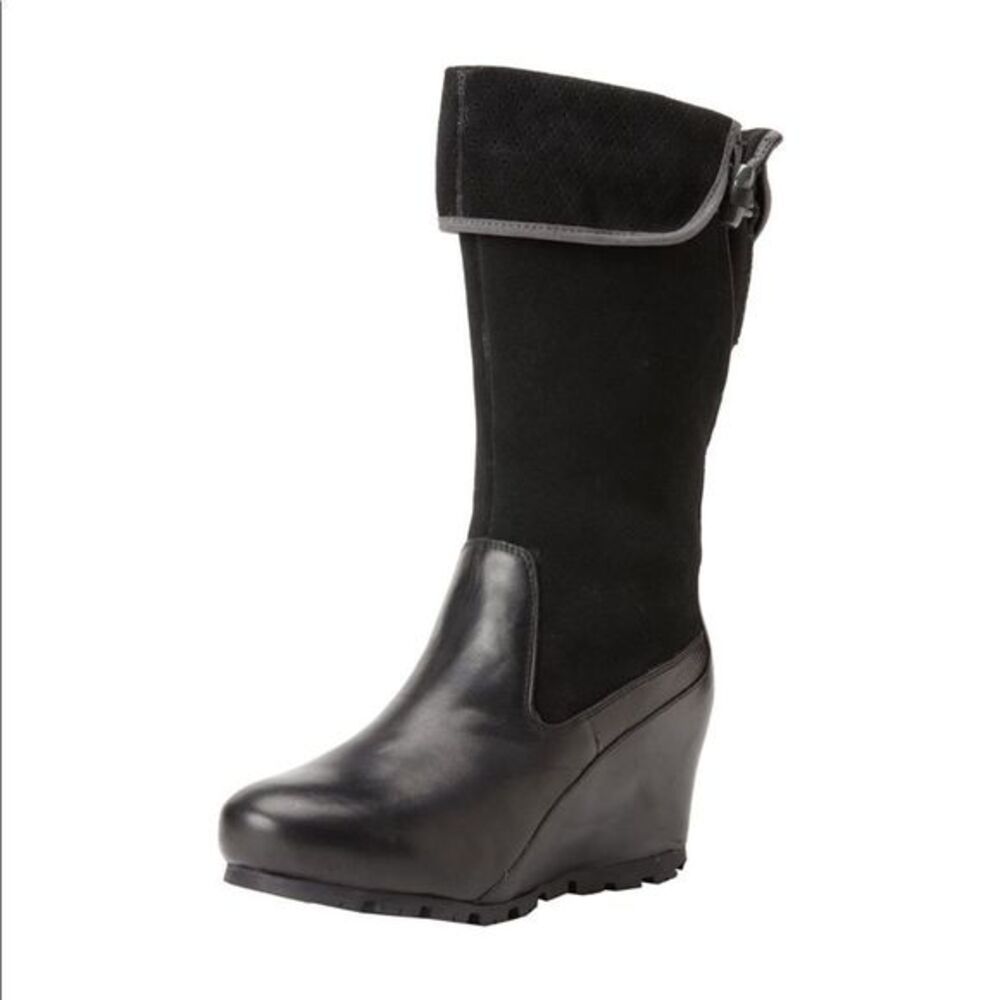 Merrell Wedgetarian Lyla Boots Black - Gem